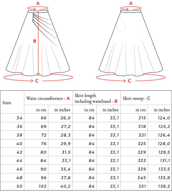 14-5 Bell skirt with pleats in front panel – sistermagpatterns
