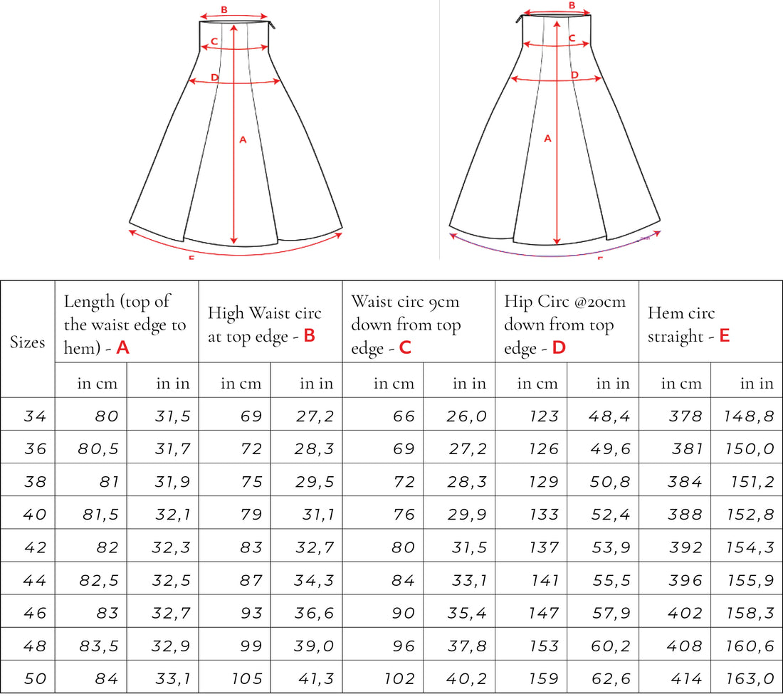 65-7 Swinging Six-Panel skirt DIY Sewing Pattern Download ...