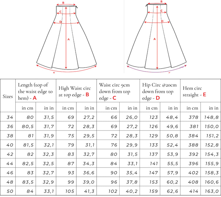 65-7 Swinging Six-Panel skirt DIY Sewing Pattern Download ...