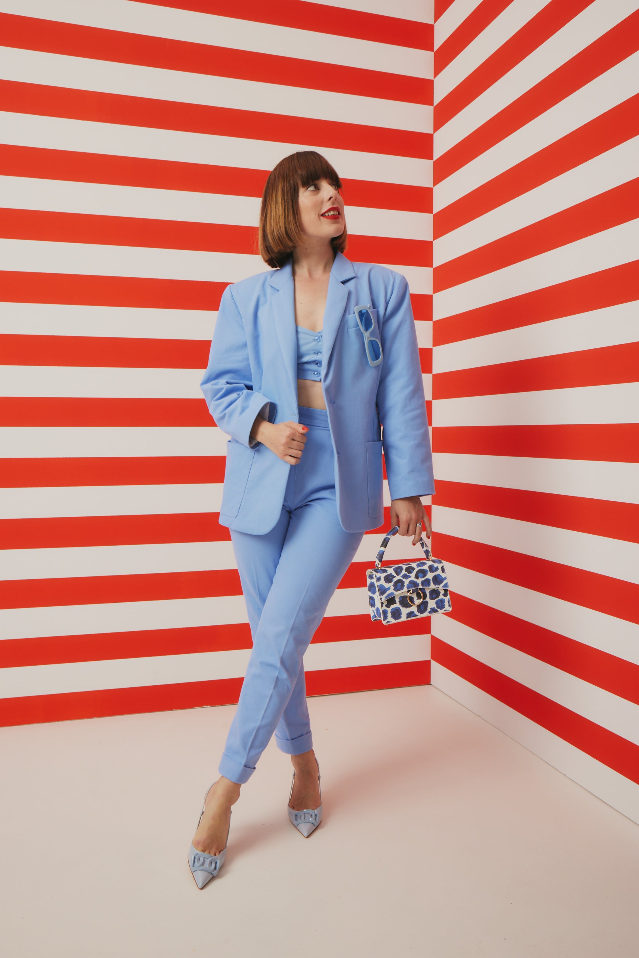 Sewing Pattern: 54-2 Trousers with high waistband, side zipper and 3 ...