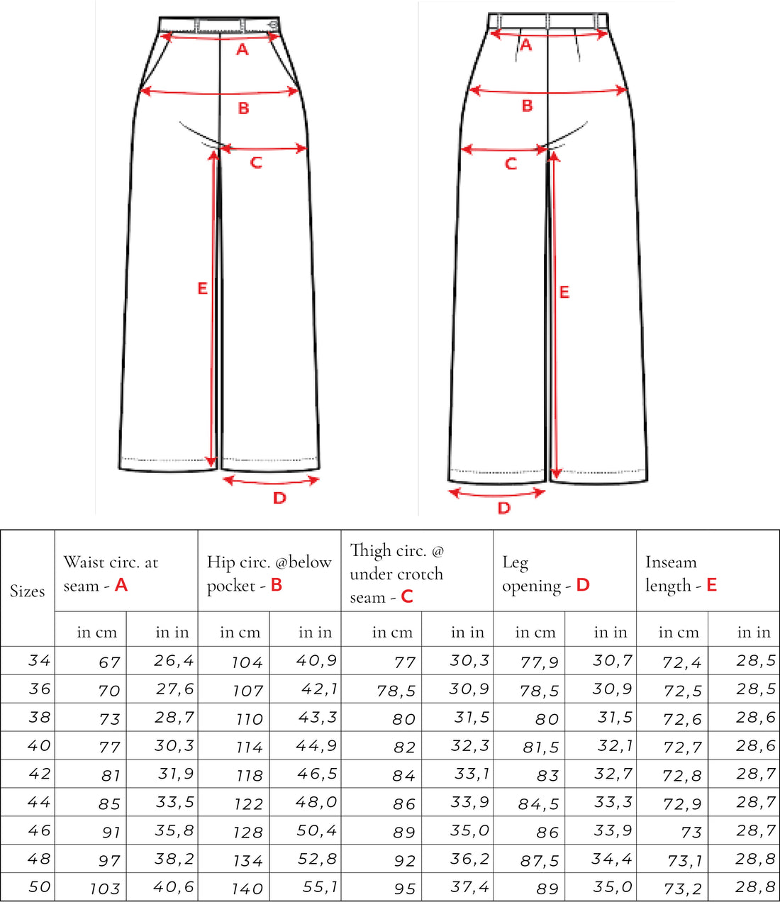 Sewing Pattern for women's fashion: palazzo pants with slanted pockets ...