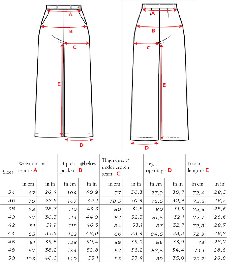 Sewing Pattern for women's fashion: palazzo pants with slanted pockets ...