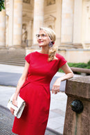 37-4 Waisted dress with overlapping shoulders – sistermagpatterns