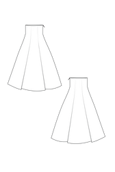 65-7 Swinging Six-Panel skirt DIY Sewing Pattern Download ...